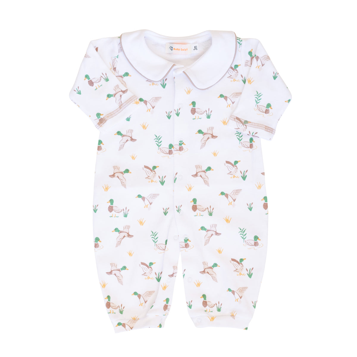 Mallard Print Romper – Peaches