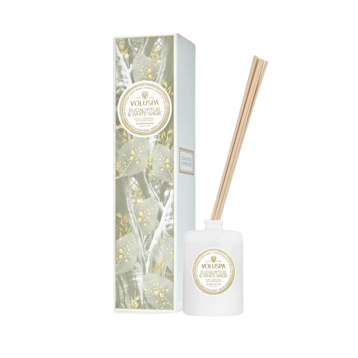 Eucalyptus and White Sage Reed Diffuser Set – Peaches